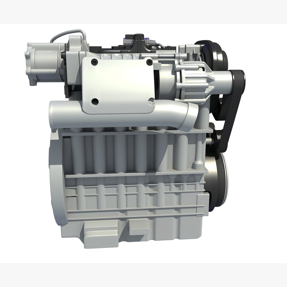Detailed Car Engine 3D model - Download Engine on 3DModels.org