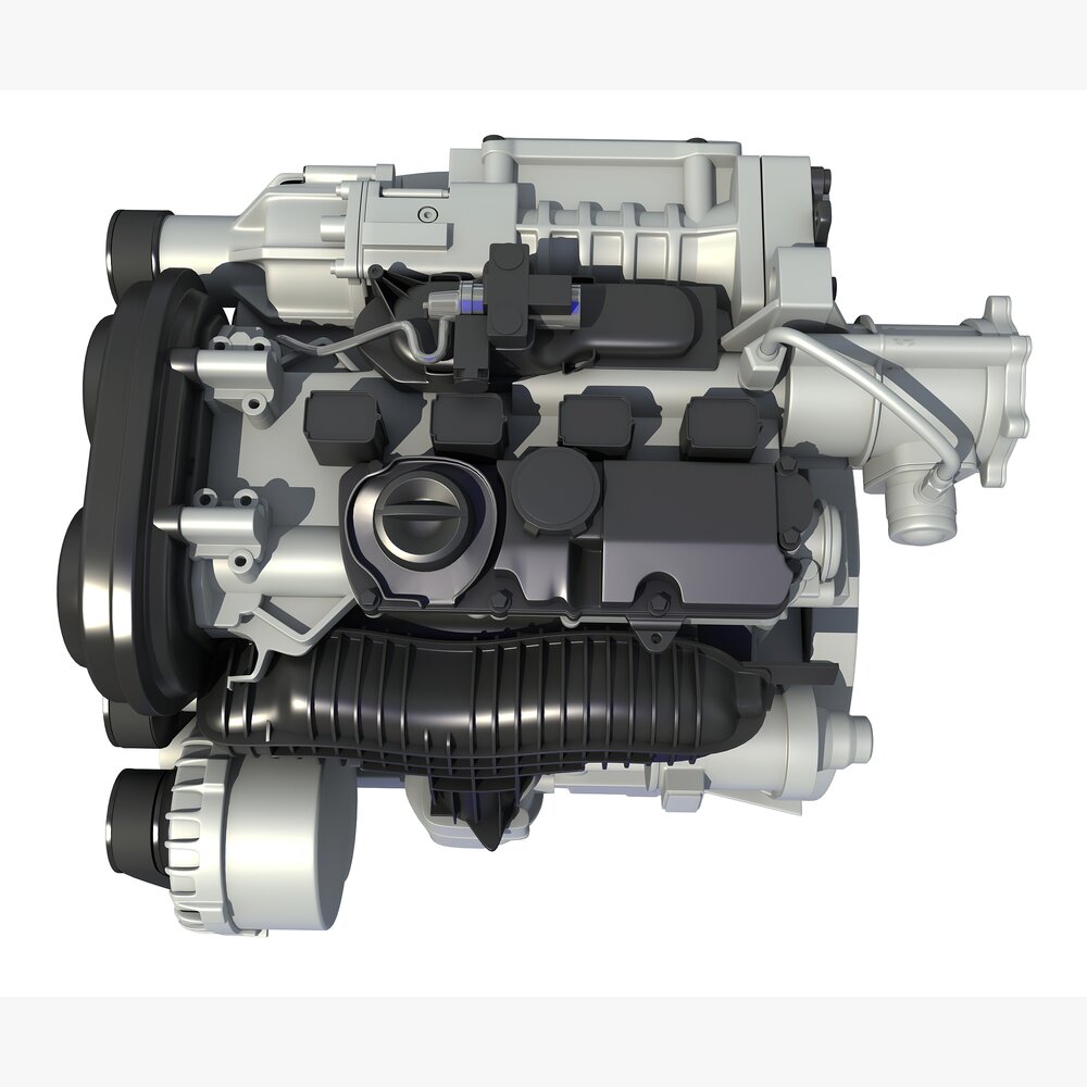 Detailed Car Engine 3D model - Download Engine on 3DModels.org