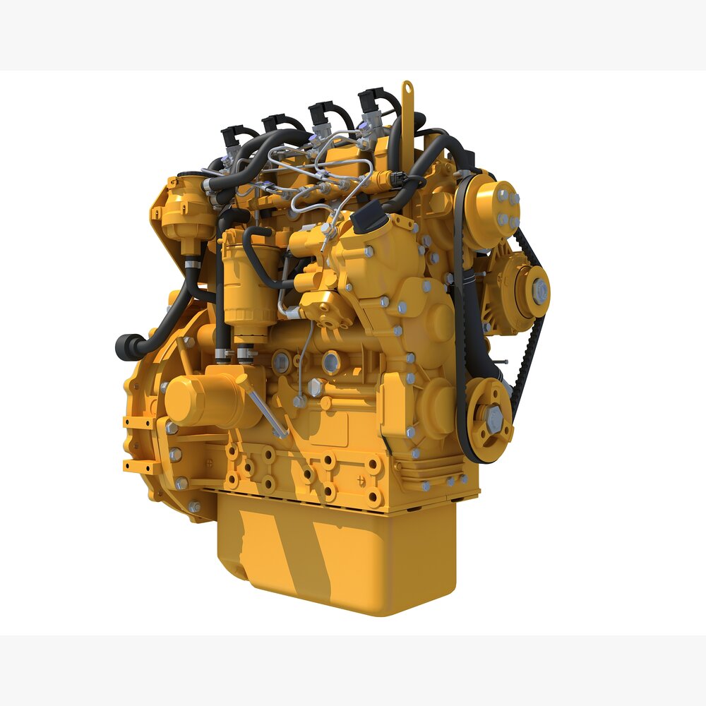 Diesel Engine 3D model - Download Engine on 3DModels.org