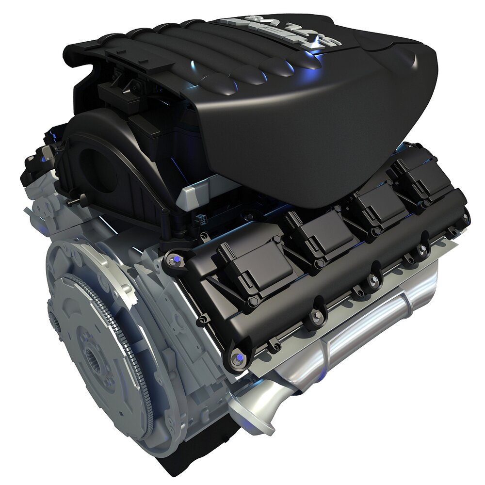 Motor V8 Dodge Ram Modelo 3D - Descargar Motor on 3DModels.org
