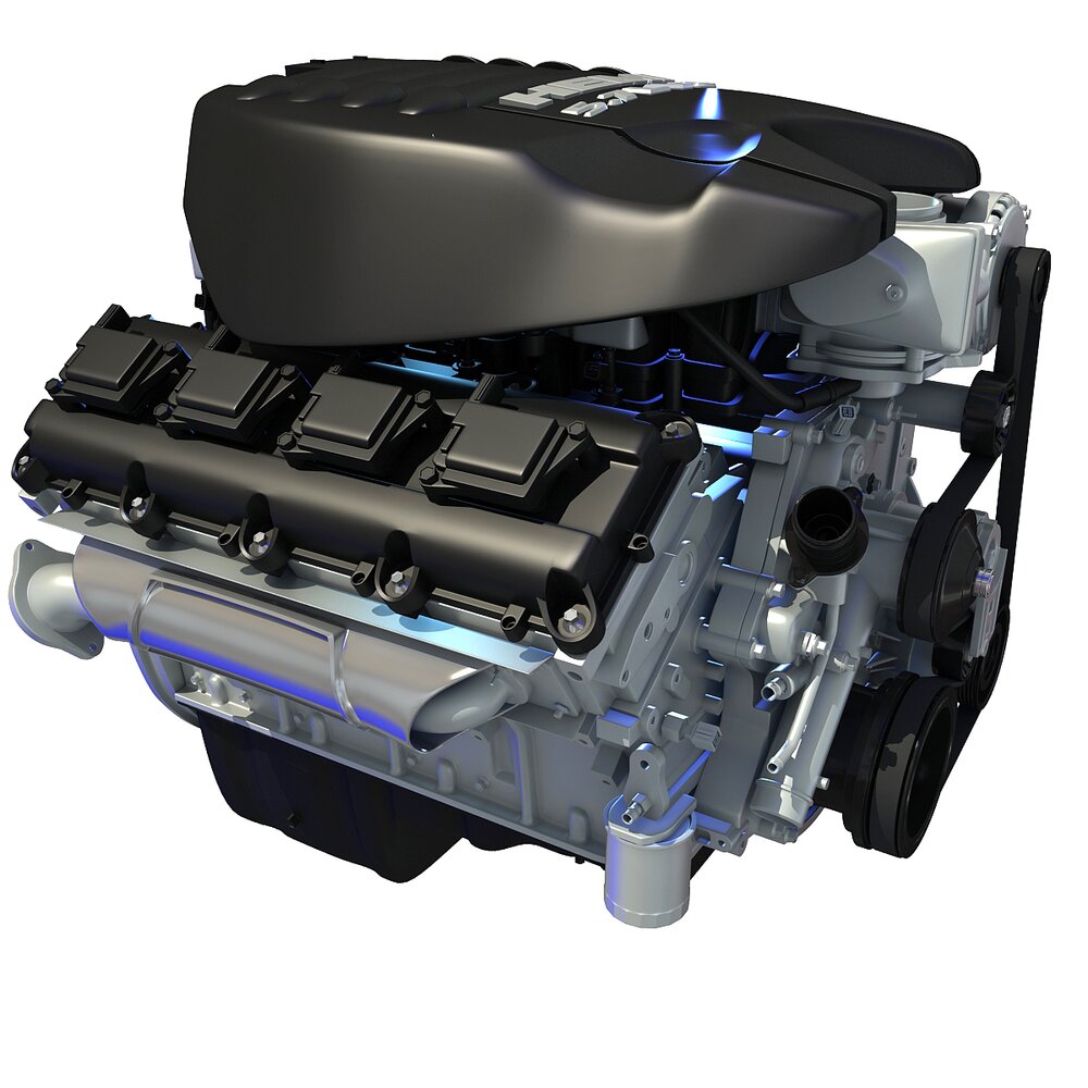 Motor V8 Dodge Ram Modelo 3D - Descargar Motor on 3DModels.org