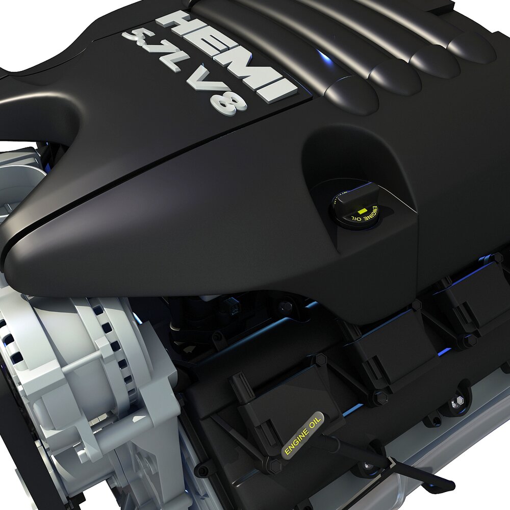Motor V8 Dodge Ram Modelo 3D - Descargar Motor on 3DModels.org
