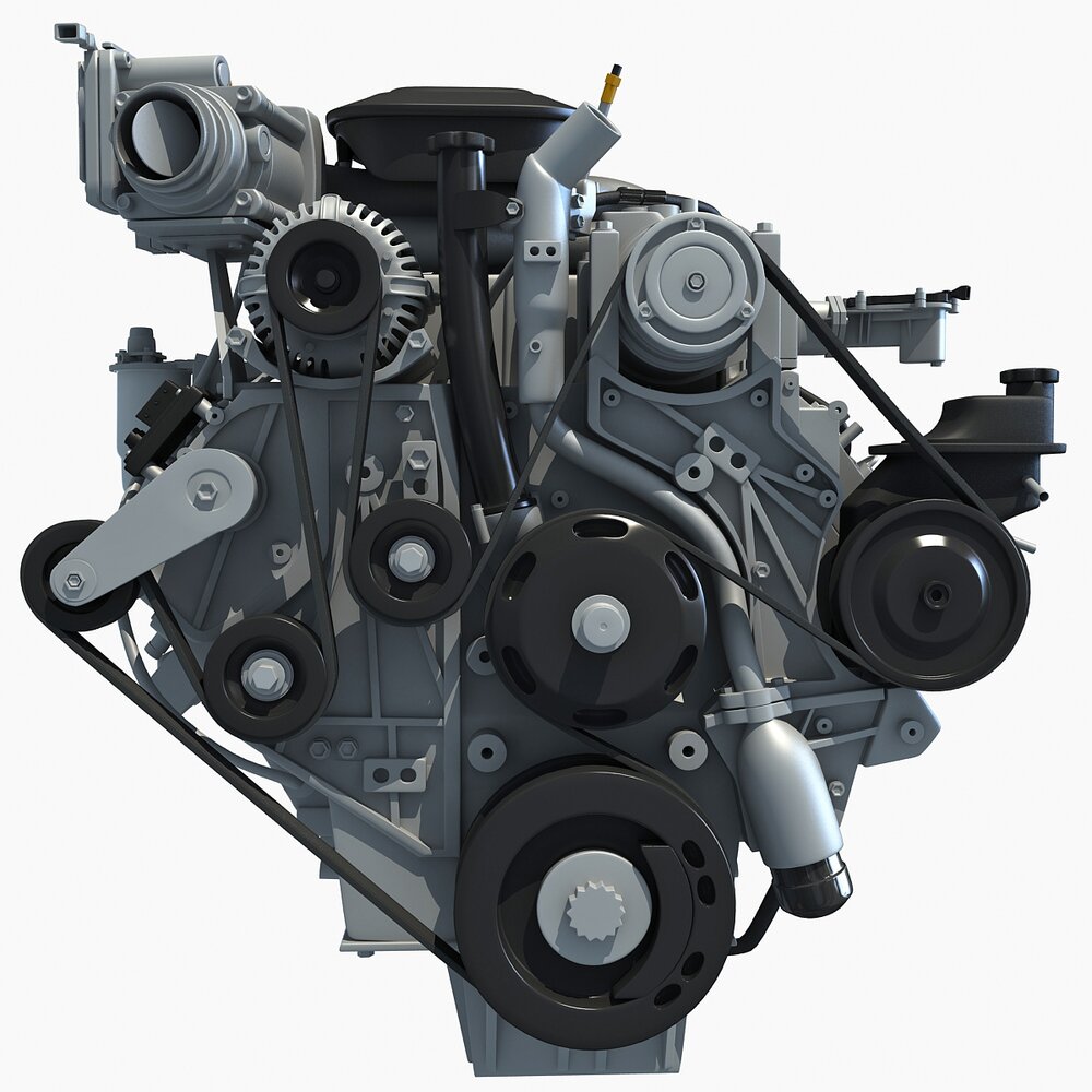 Duramax Diesel V8 Turbo Engine 3D model - Download Engine on 3DModels.org