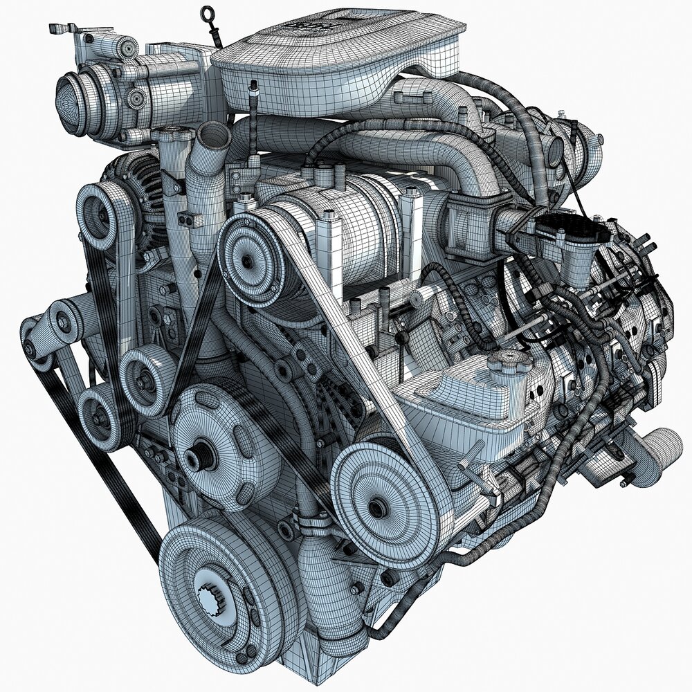Duramax V8 Engine 3D model - Download Engine on 3DModels.org