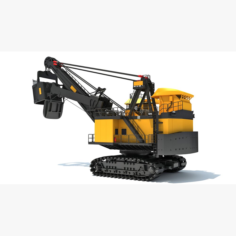 Electric Mining Rope Shovel 3D model - Download Tractor on 3DModels.org