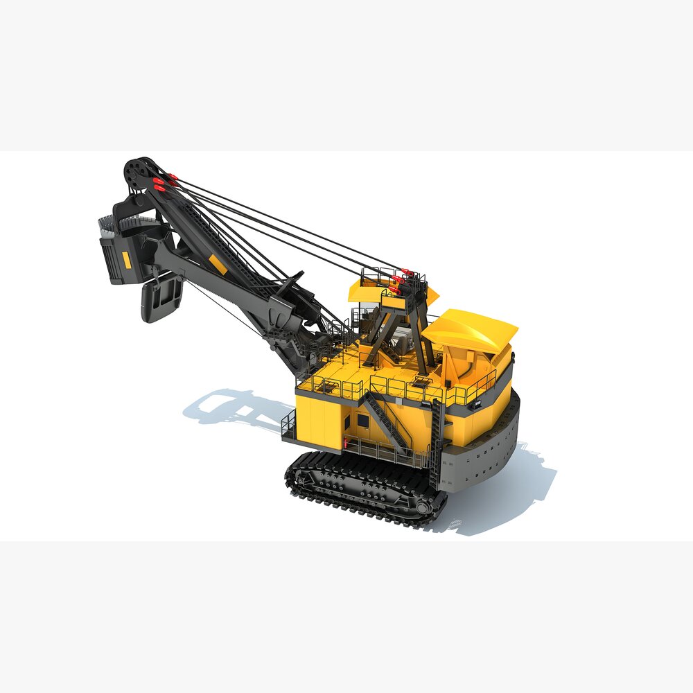 Electric Mining Rope Shovel 3D model - Download Tractor on 3DModels.org