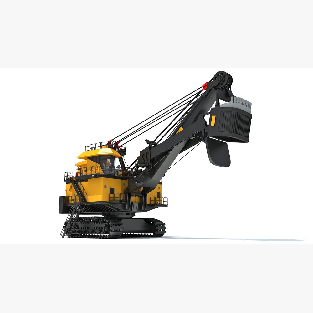 Electric Mining Rope Shovel 3D model - Download Tractor on 3DModels.org