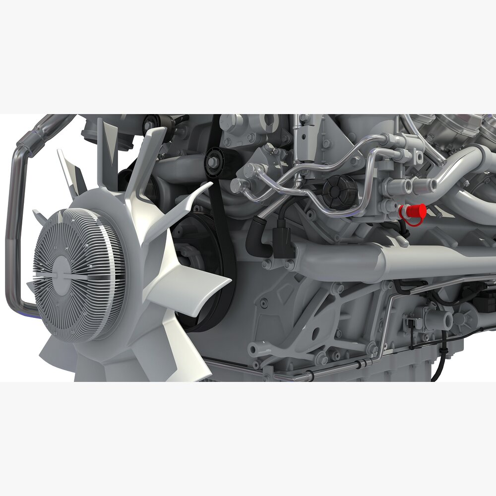 Euro 6 European Diesel Engine For Trucks And Buses 3D model - Download ...