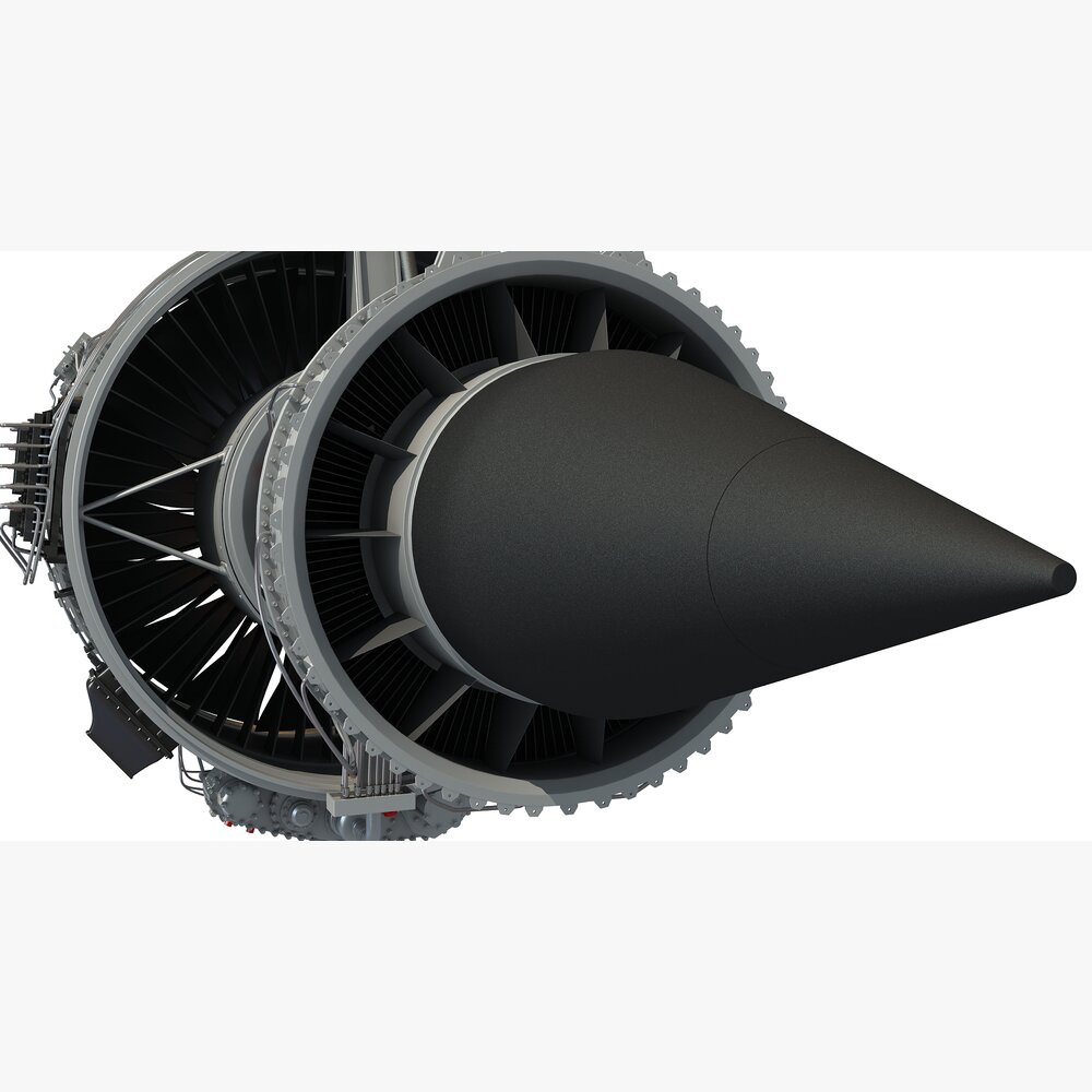 Fanjet Turbofan Engine 3D model - Download Engine on 3DModels.org