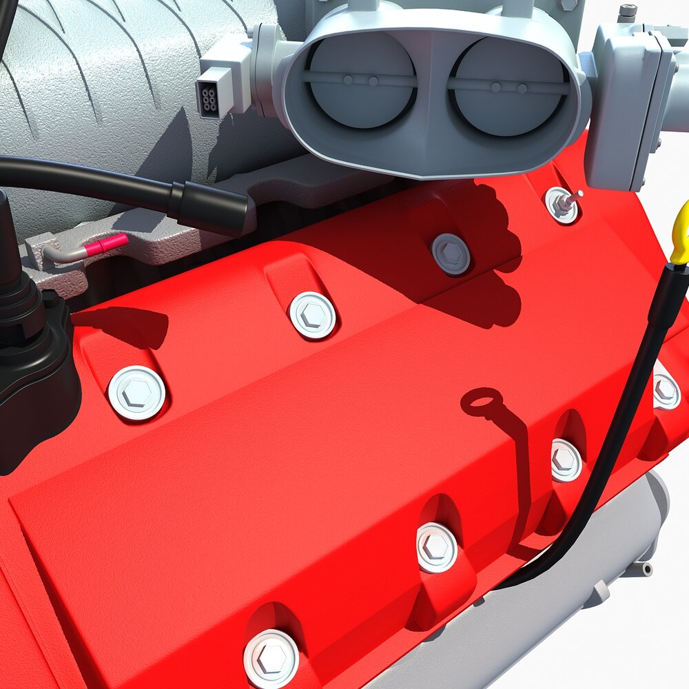 Motor V8 de Alta Potencia Modelo 3D - Descargar Motor on 3DModels.org