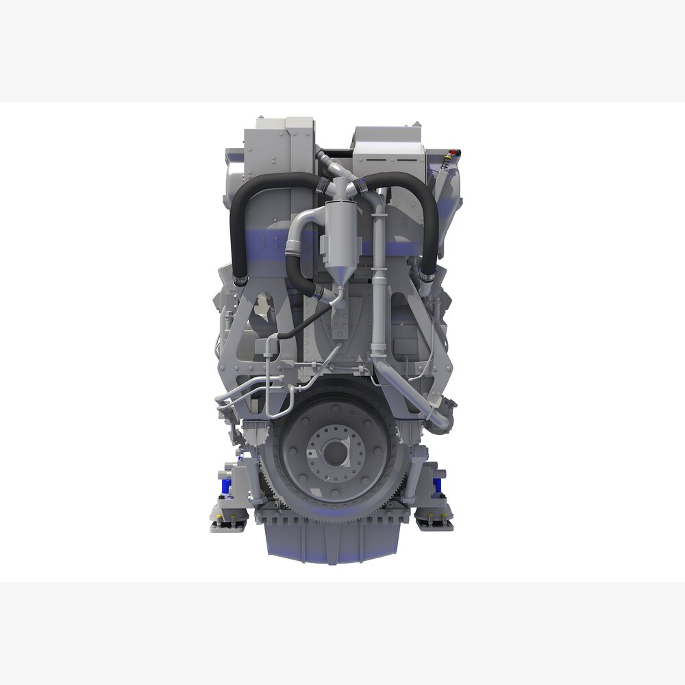 Marine Propulsion Engine 3D model - Download Engine on 3DModels.org