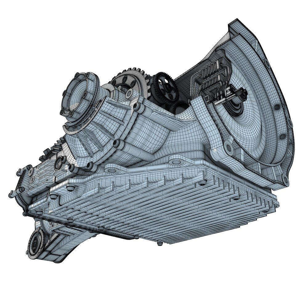 Transmission Cutaway Cayman 981 Boxster 3D model - Download Engine on ...