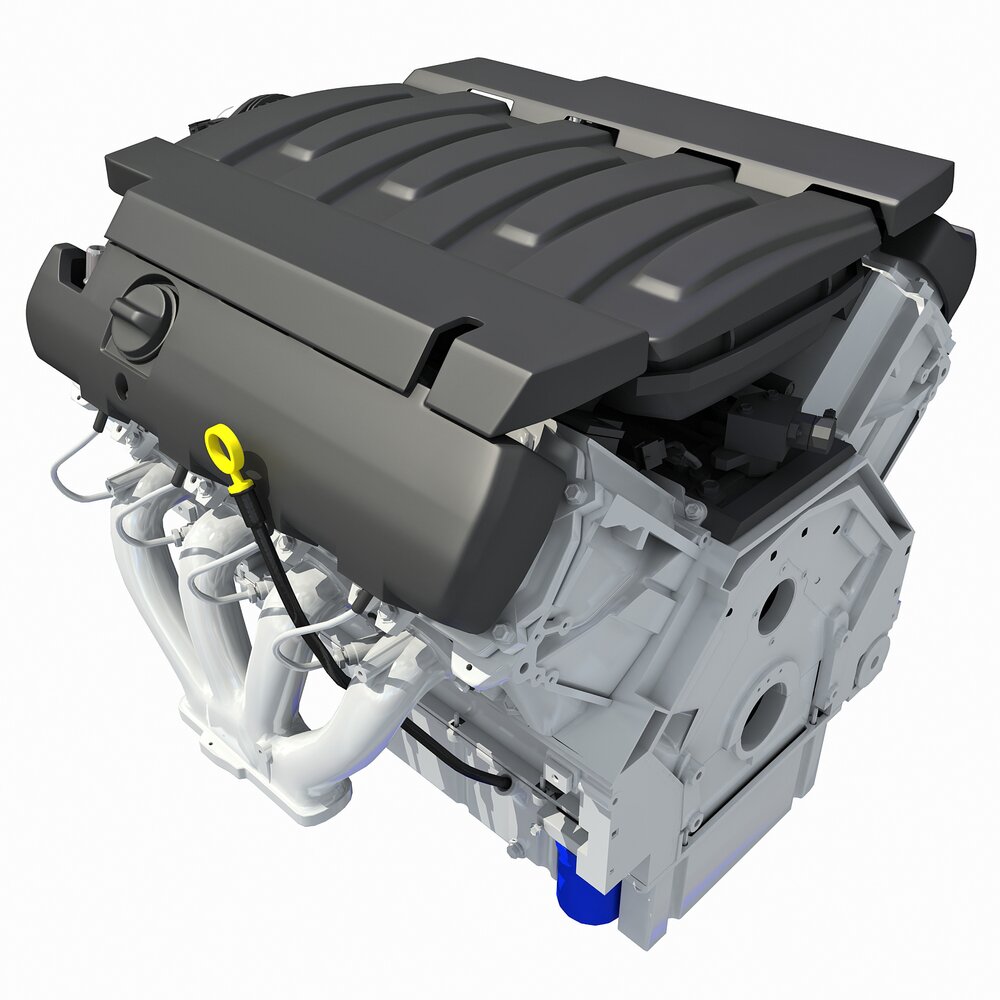 Motor V8 Transparente Modelo 3D - Descargar Motor on 3DModels.org