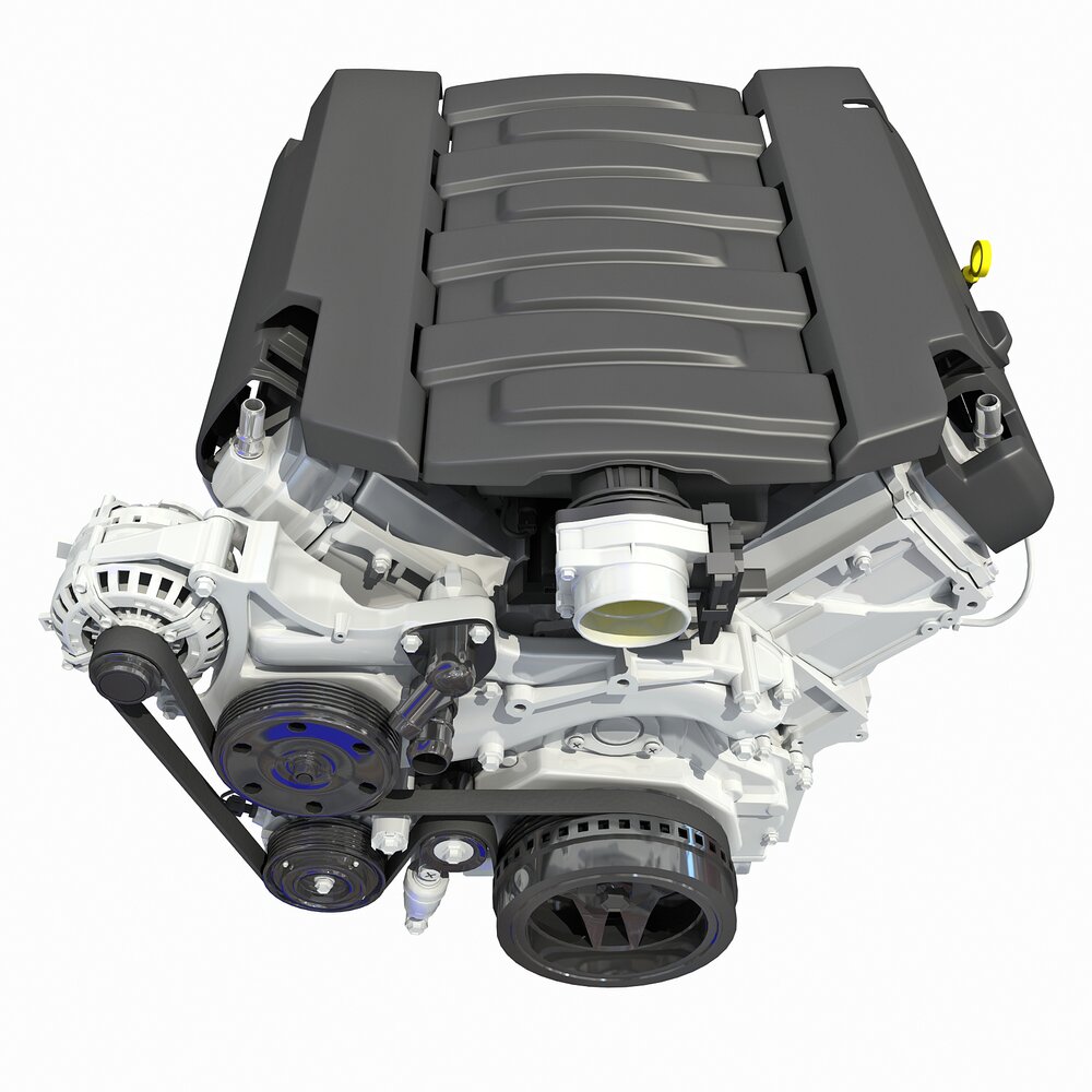 Motor V8 Transparente Modelo 3D - Descargar Motor on 3DModels.org