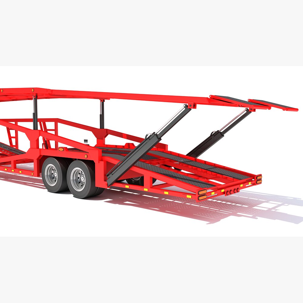 Car Hauler Trailer Semi Truck 22 3D model - Download Truck on 3DModels.org