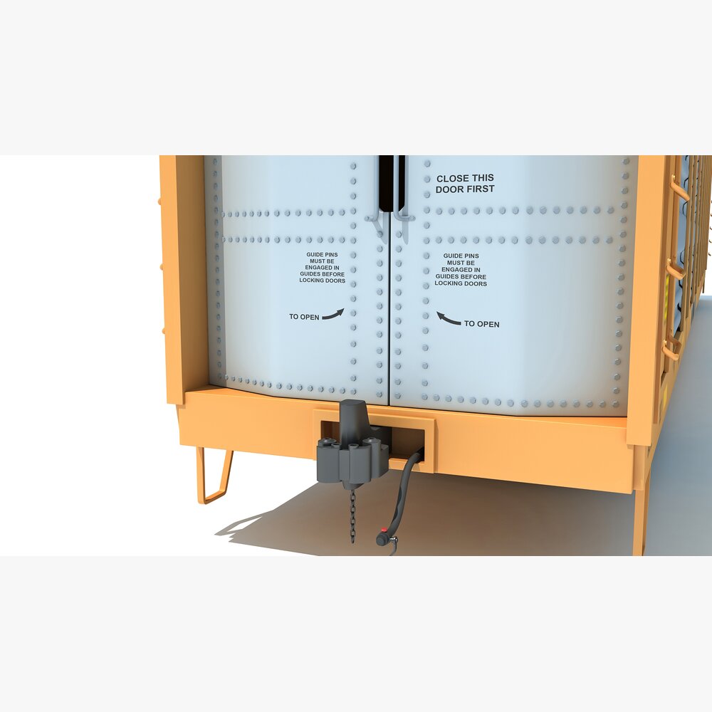 Canadian National Auto Carrier 3D model - Download Rail wagons on ...