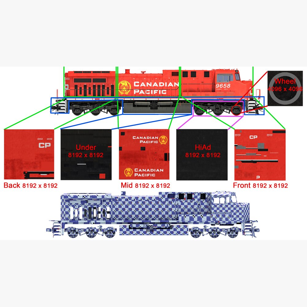 Canadian Pacific Locomotive 3D模型 - 下载 鐵路機車 on 3DModels.org