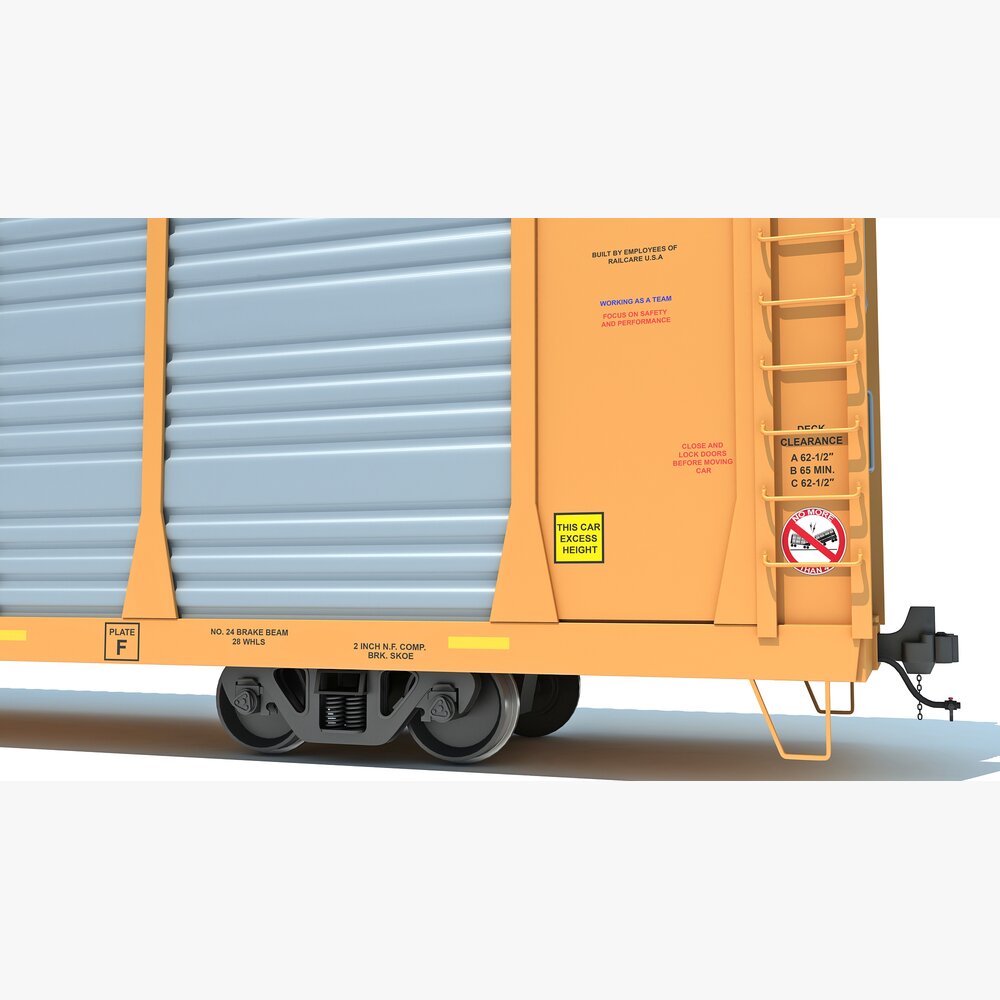 CSX Auto Carrier 3D 모델 - 다운로드 기차 객차 on 3DModels.org