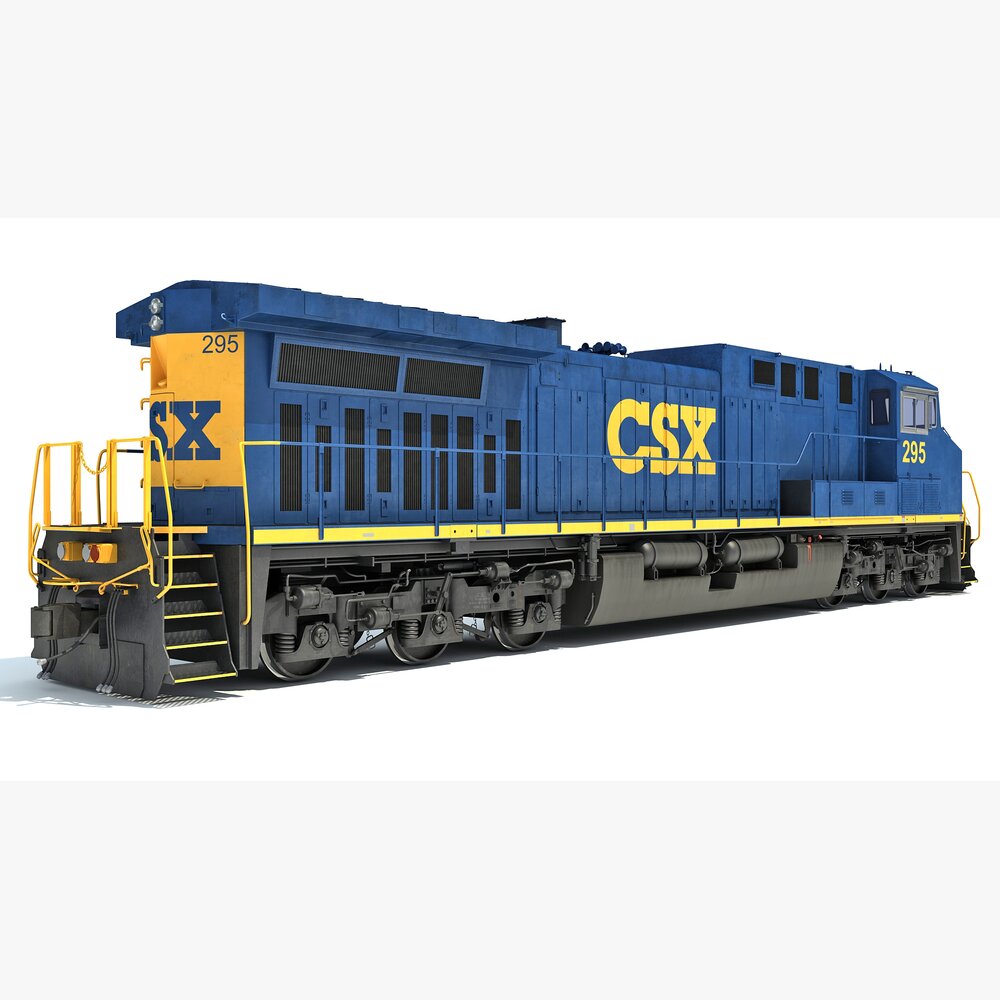 CSX Diesel Electric Locomotive 3D 모델 - 다운로드 기관차 on 3DModels.org