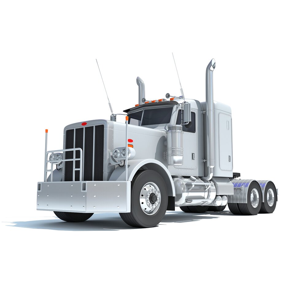 Generic Semi Truck Sleeper Cab 3D model - Download Truck on 3DModels.org