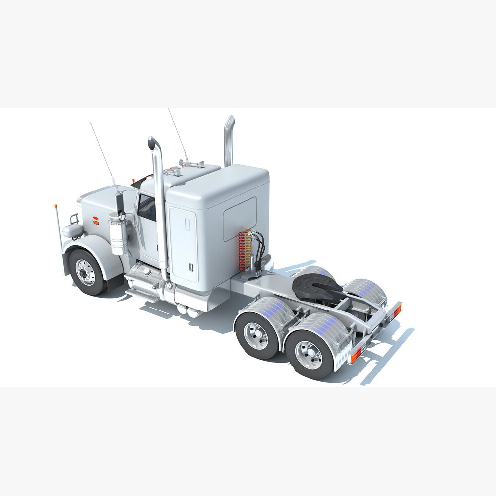 Generic Semi Truck Sleeper Cab 3D model - Download Truck on 3DModels.org
