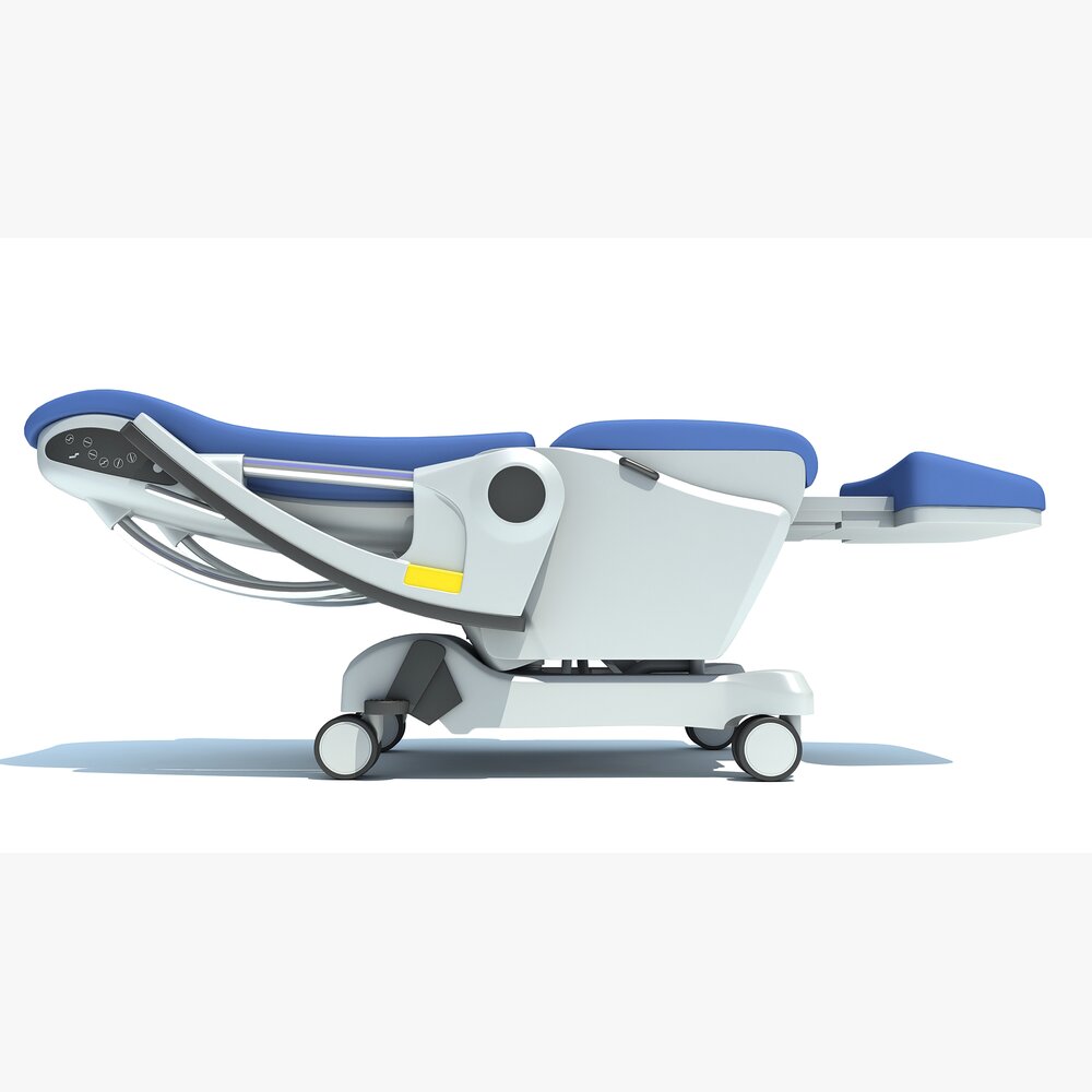 Hospital Patient Chair Unfolded 3D model - Download Medical Equipment ...