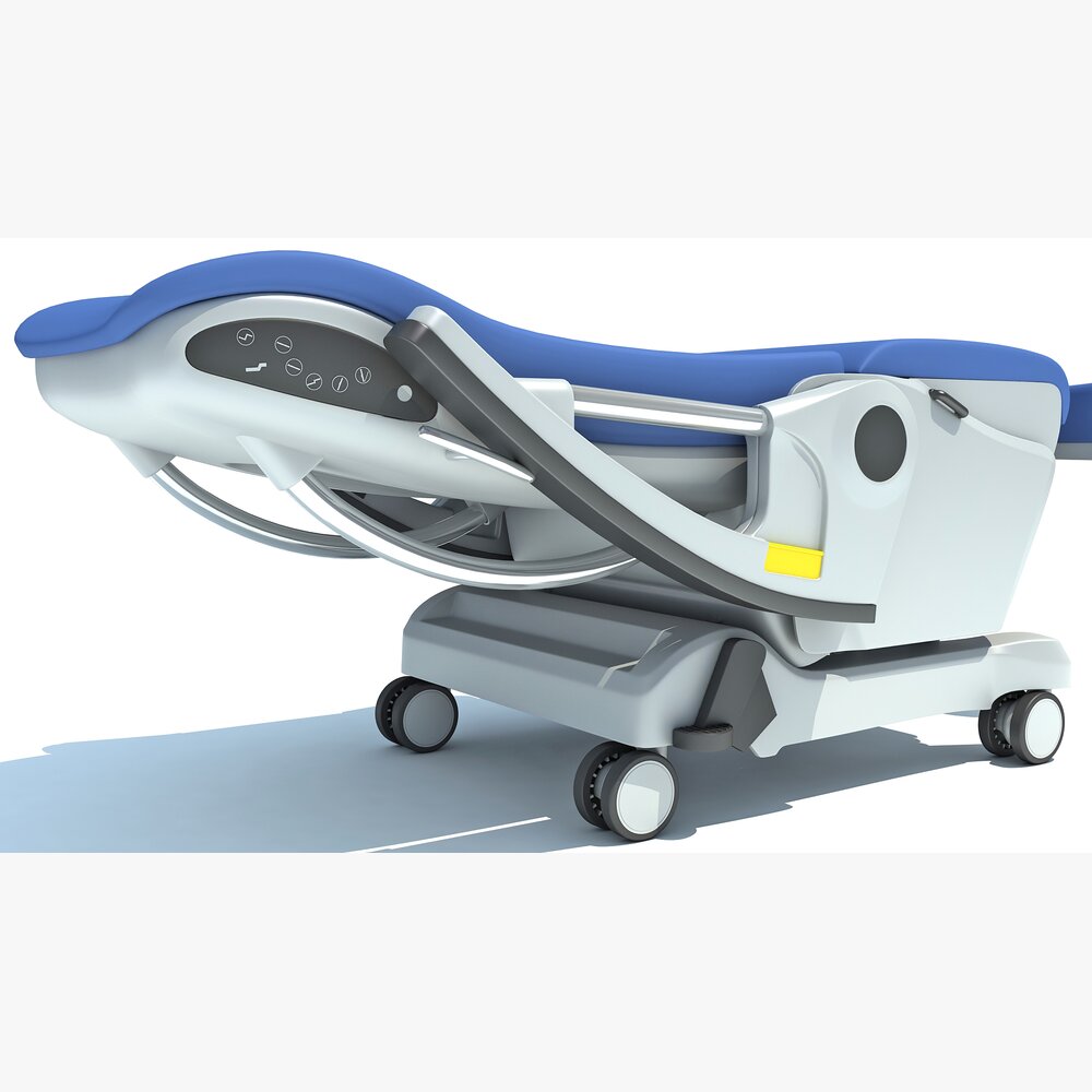 Hospital Patient Chair Unfolded 3D model - Download Medical Equipment ...