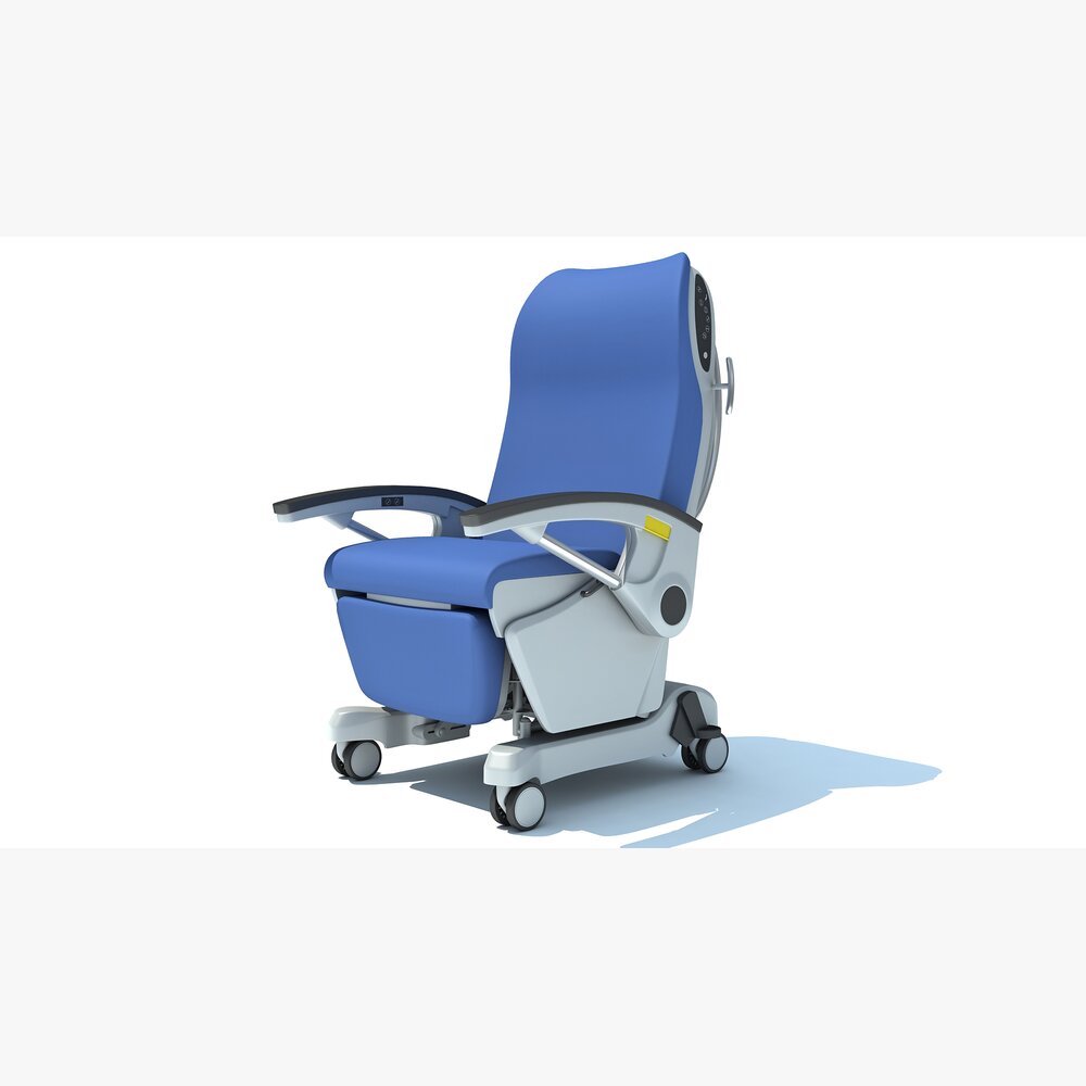 Hospital Patient Chair 3D model - Download Medical Equipment on ...