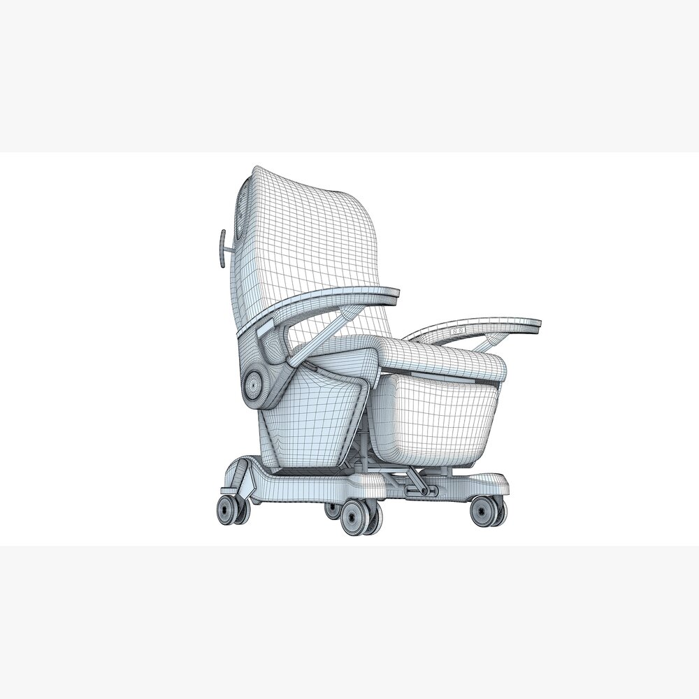 Hospital Patient Chair 3D model - Download Medical Equipment on ...
