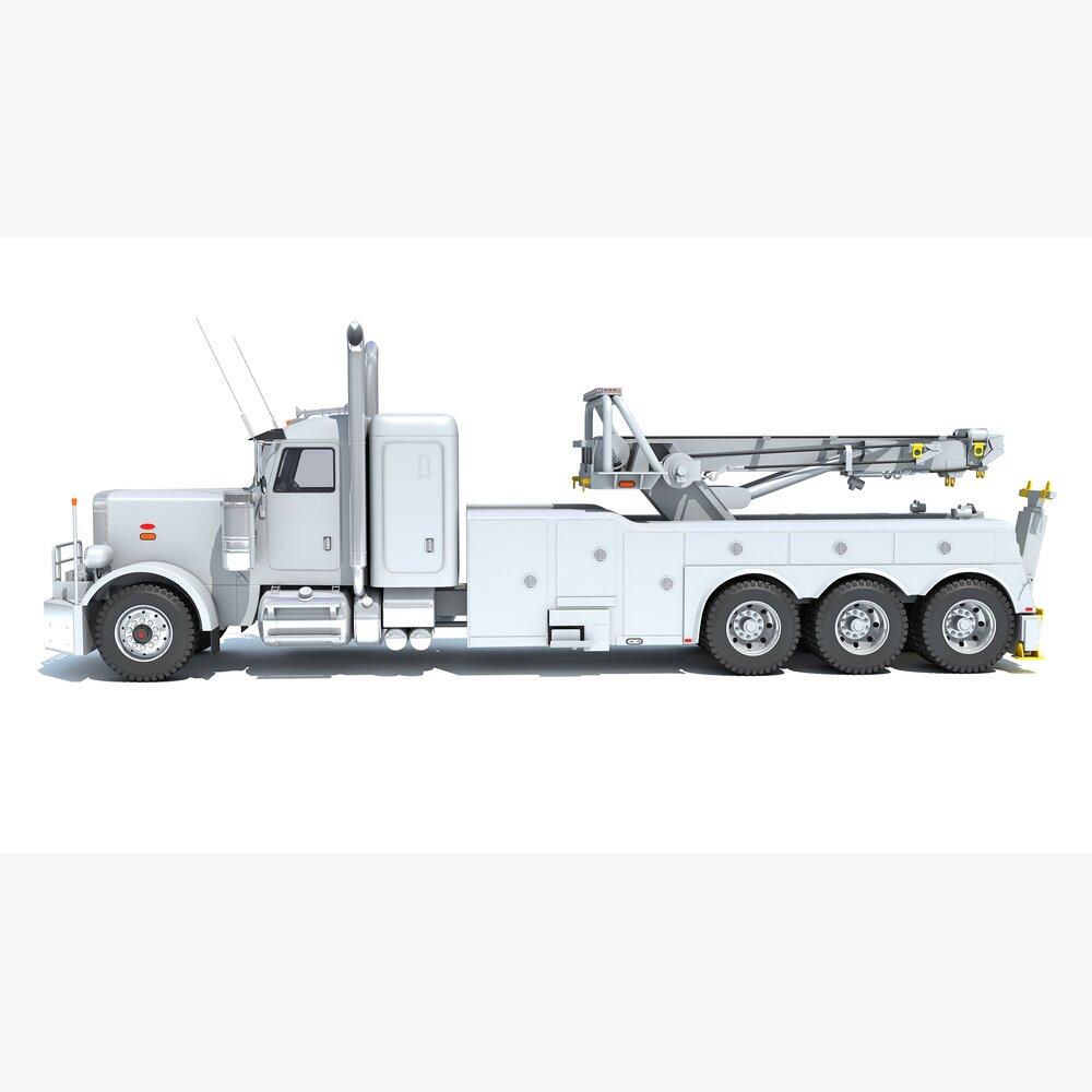 Recovery Service Wrecker Tow Truck 3D model - Download Truck on ...