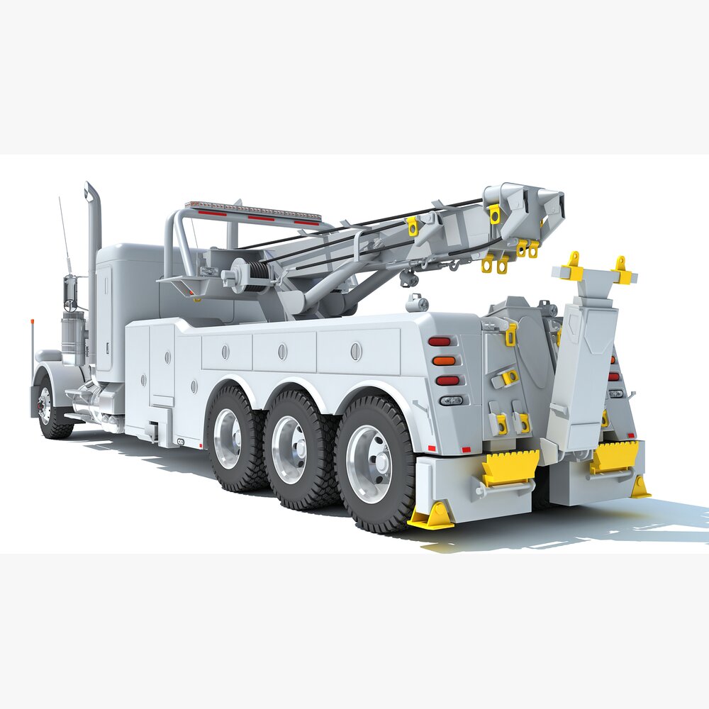 Recovery Service Wrecker Tow Truck 3D model - Download Truck on ...