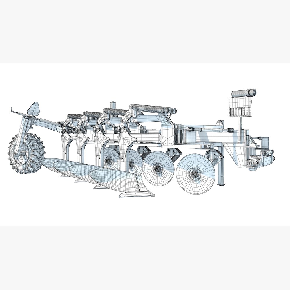 Semi Mounted Plow 3D model - Download Trailer on 3DModels.org