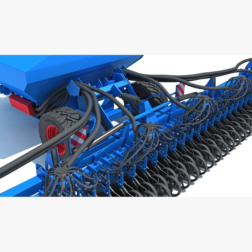 Trailed Seed Drill 3D model - Download Trailer on 3DModels.org