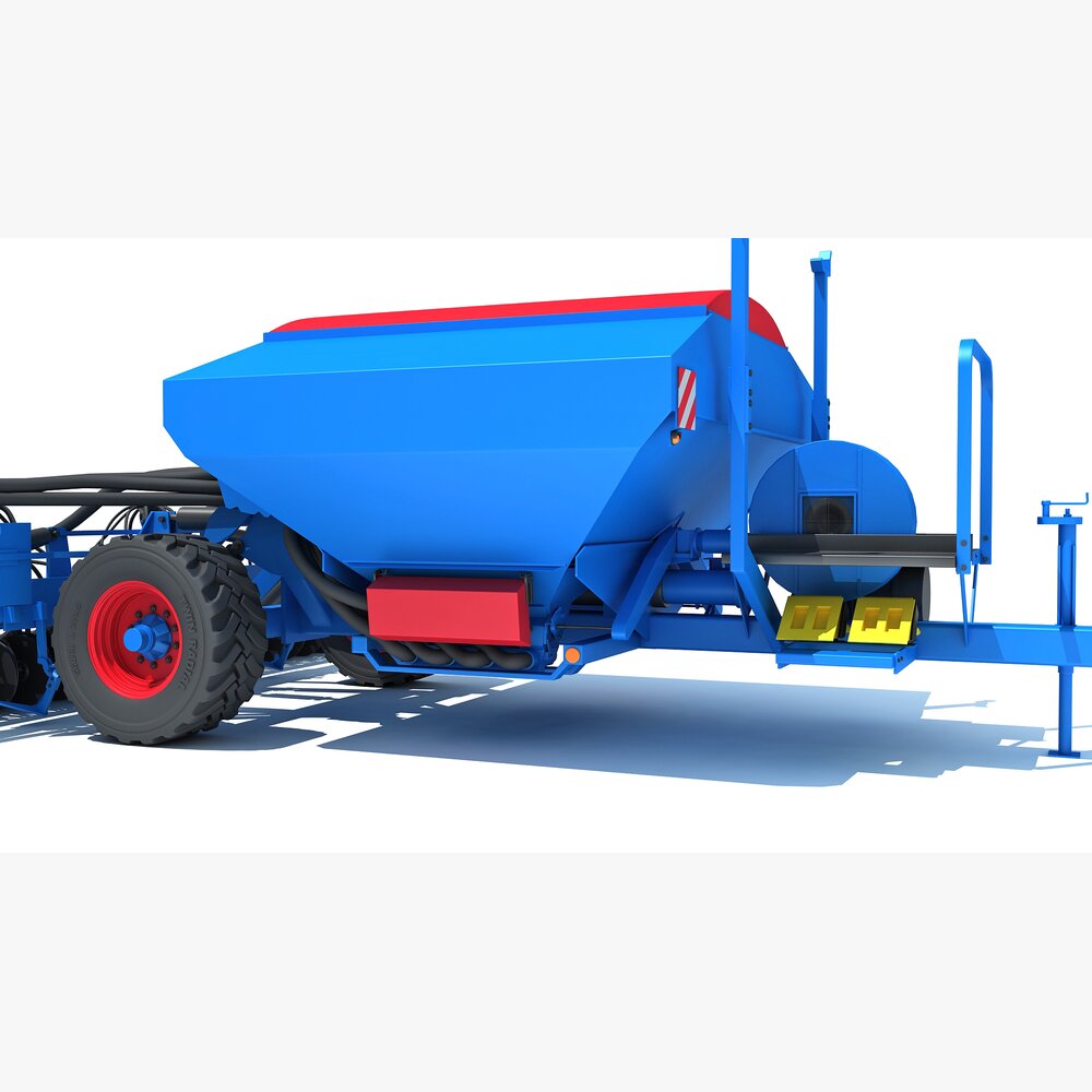 Trailed Seed Drill 3D model - Download Trailer on 3DModels.org