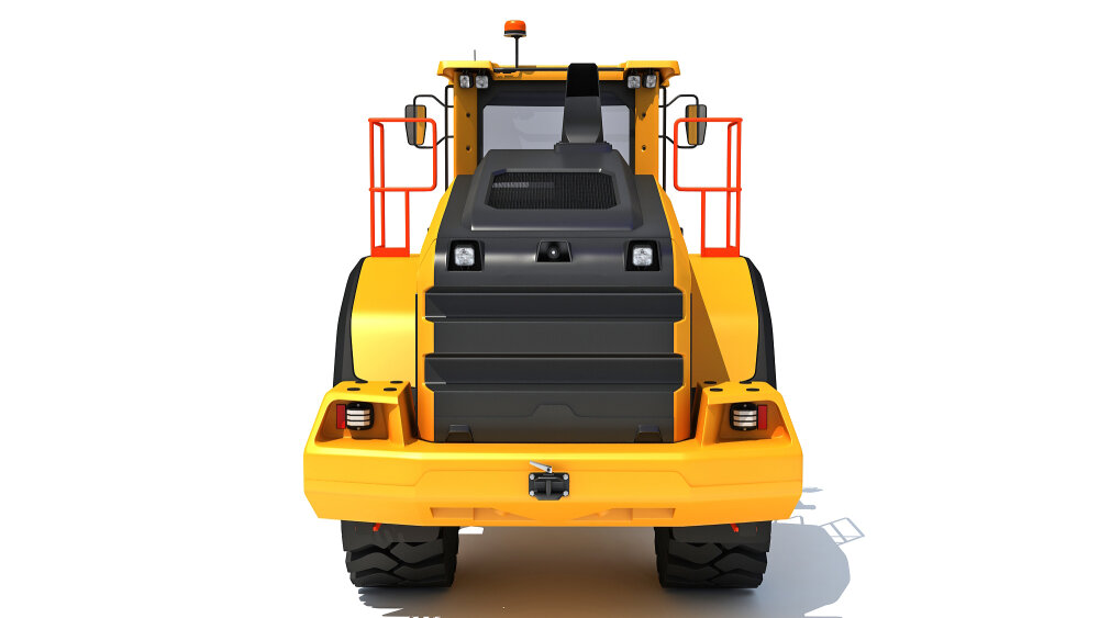 Wheel Loader Construction Machinery 3D model - Download Tractor on ...