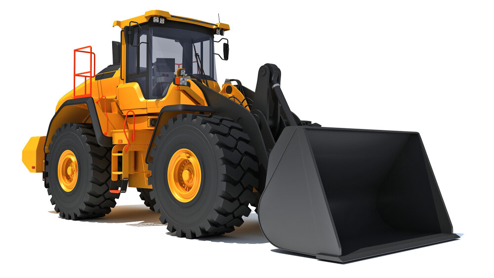 Wheel Loader Construction Machinery 3D model - Download Tractor on ...