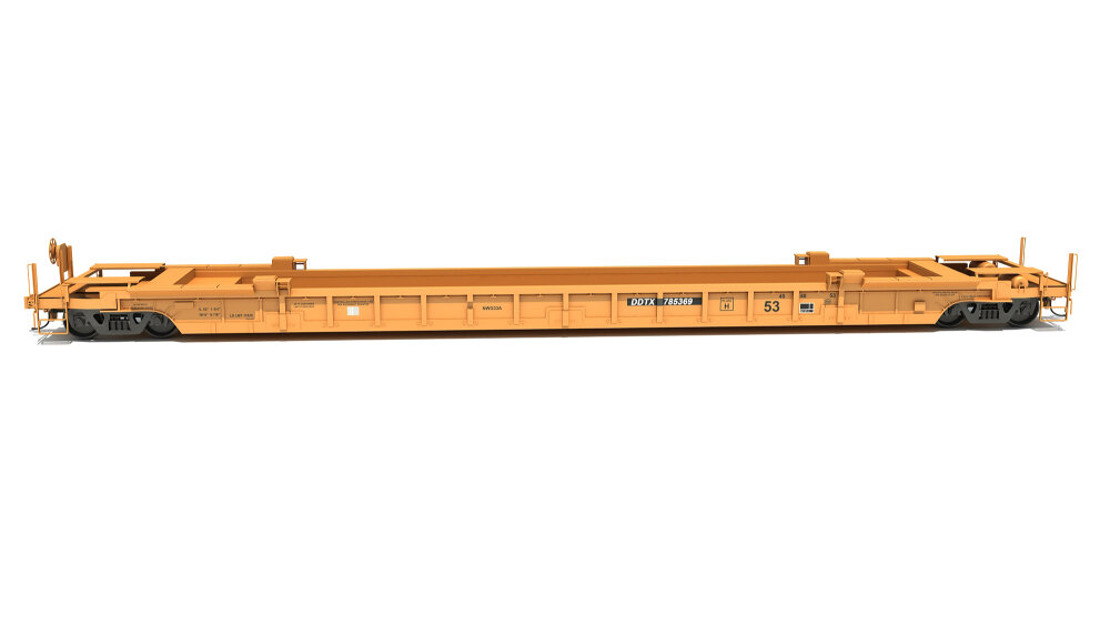 Double Stack Railcar 3D model - Download Rail wagons on 3DModels.org