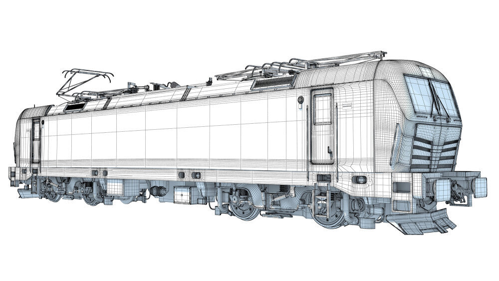 Siemens Vectron Locomotive Austrian Railways 3D model - Download ...