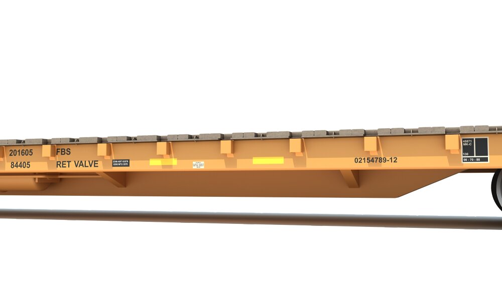 Bulkhead Flat Rail Car 3D model - Download Rail wagons on 3DModels.org