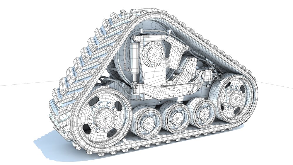 Continuous Track 3D model - Download Vehicle equipment on 3DModels.org