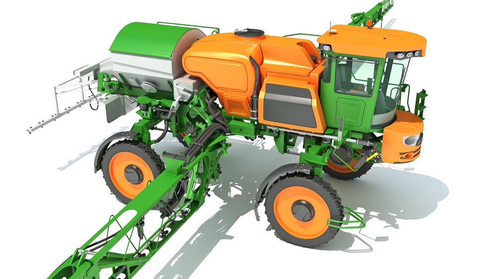 Sprayer and Spreader Machine 3D model - Download Tractor on 3DModels.org