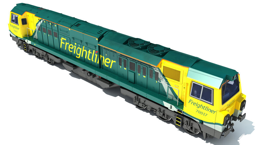British Rail Class 70 Powerhaul Locomotive 3D model - Download ...