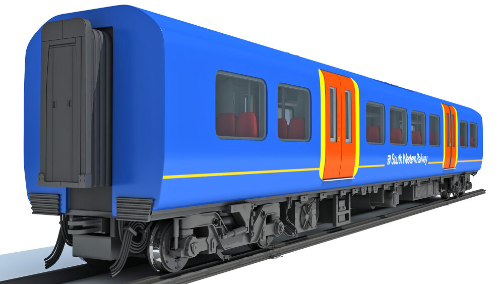 British Train Passenger Coach Car 3D模型 - 下载 鐵路車輛 on 3DModels.org