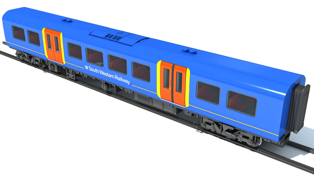 British Train Passenger Coach Car 3D model - Download Rail wagons on ...