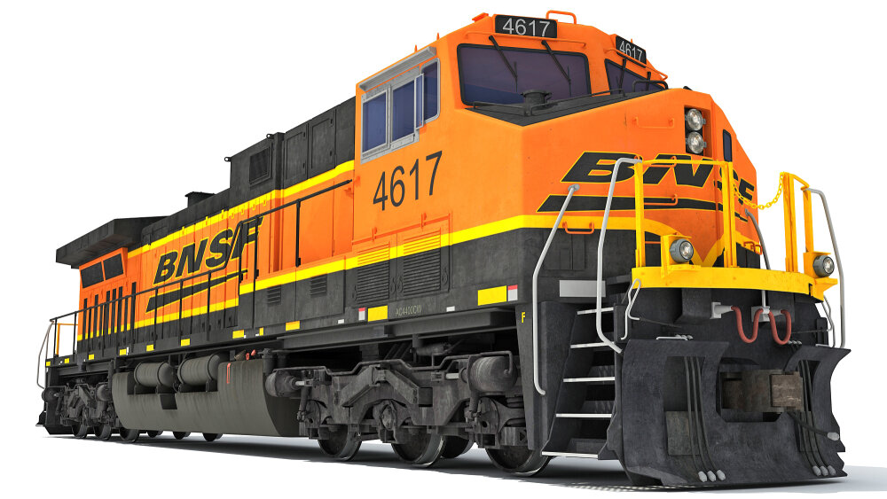 Locomotive Ge Ac4400cw Bnsf 3D model - Download Locomotive on 3DModels.org