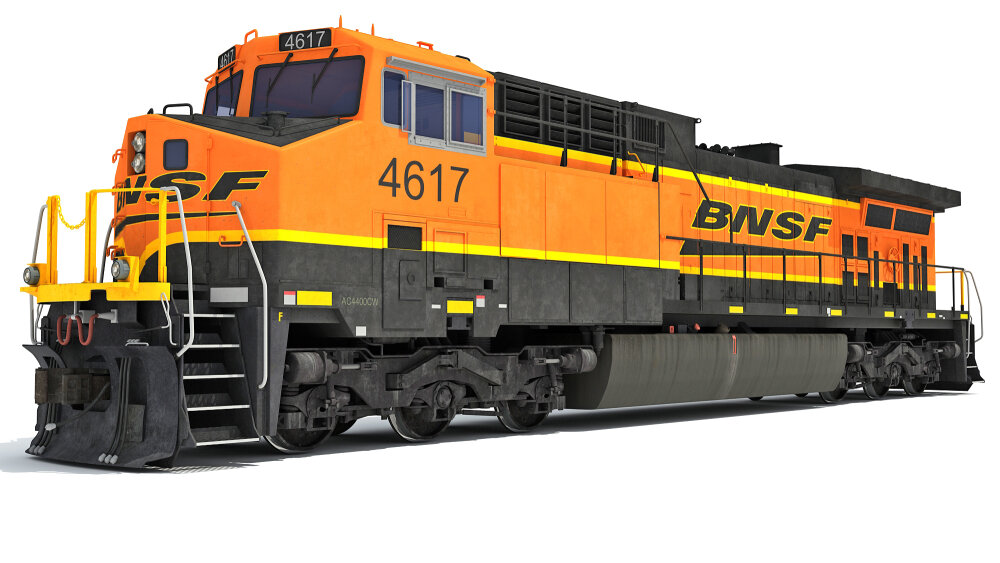 Locomotive Ge Ac4400cw Bnsf 3D model - Download Locomotive on 3DModels.org