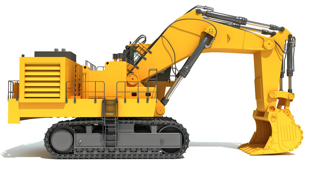 Mining Shovel 3D model - Download Tractor on 3DModels.org