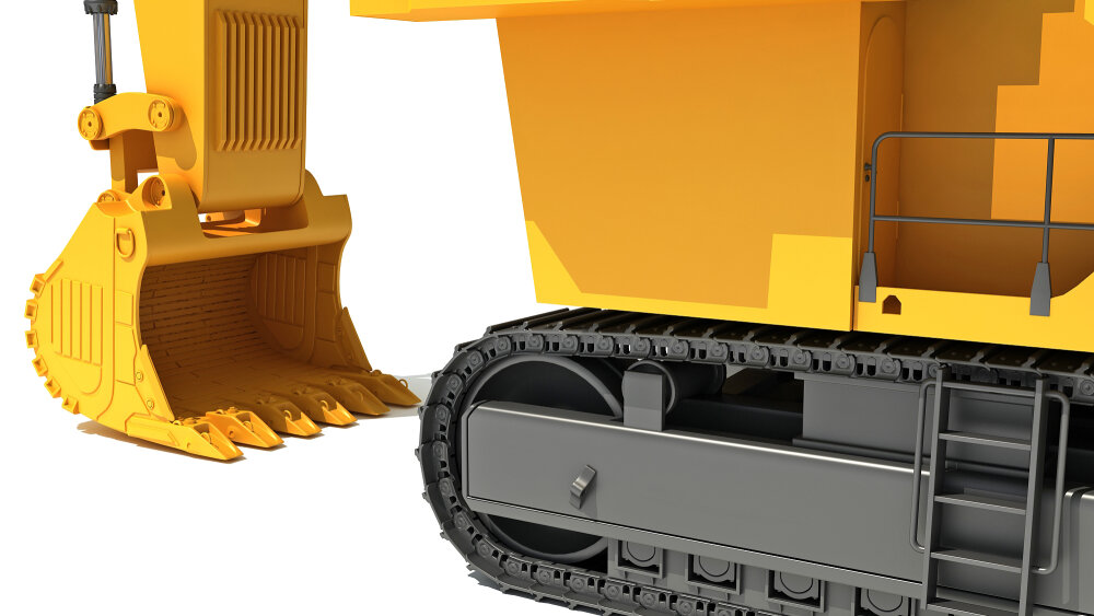 Mining Shovel 3D model - Download Tractor on 3DModels.org