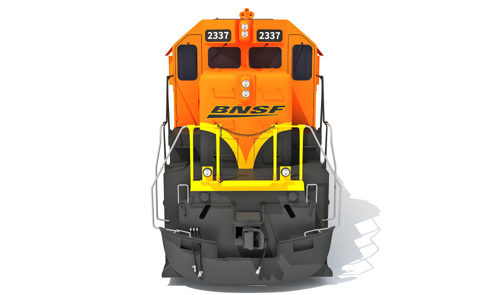 Old Locomotive Bnsf 3D model - Download Locomotive on 3DModels.org