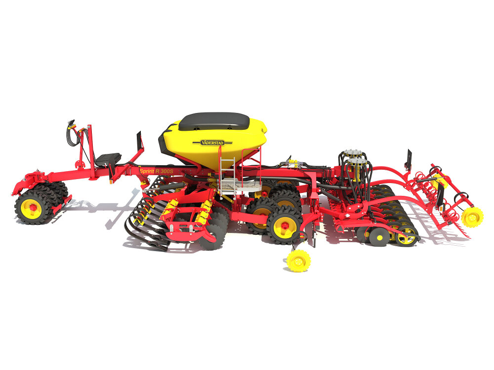 Vaderstad Seed Drill 3D model - Download Trailer on 3DModels.org